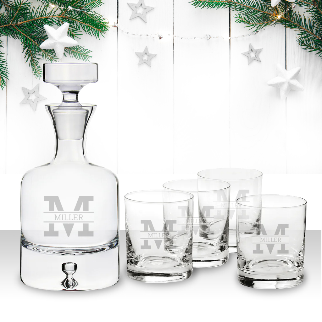 (New!) Personalized Royale Double Old Fashioned Decanter Set